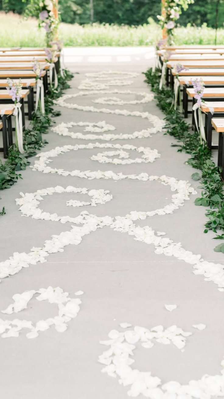 Wedding Aisle Decoration Ideas to Create a Dreamy Walk to Forever